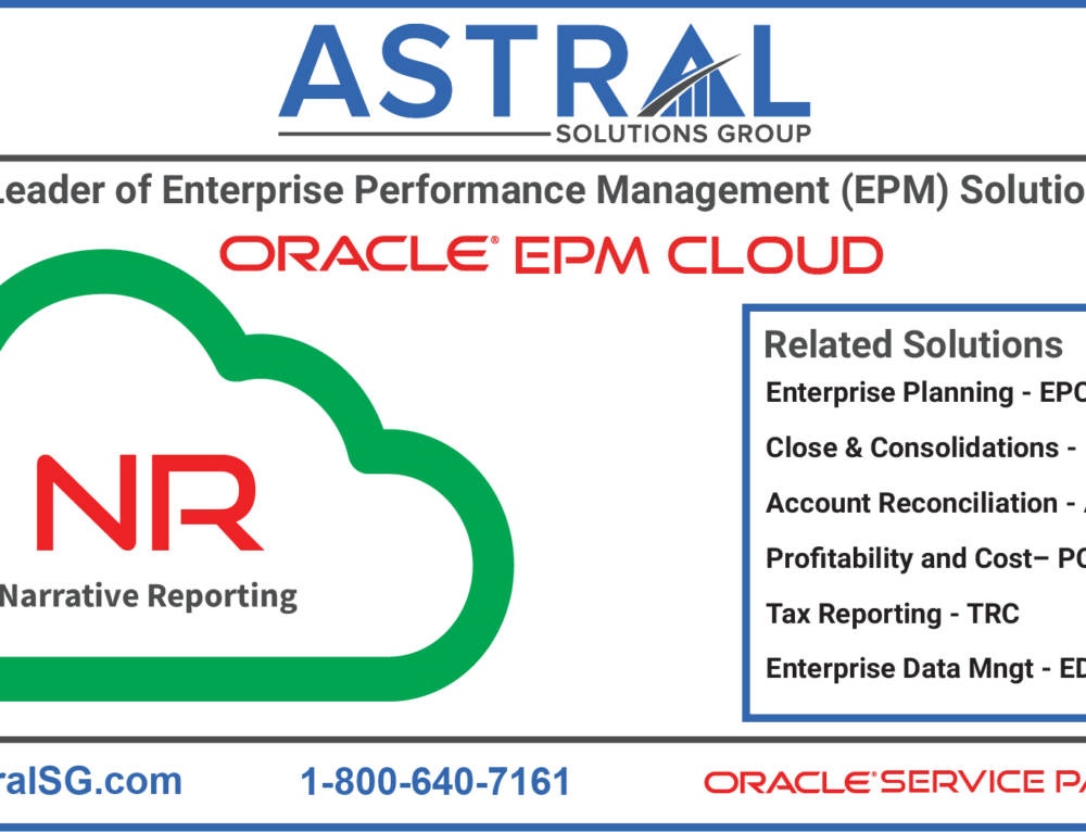 Oracle Cloud EPM ARC Account Reconciliation | AstralSG